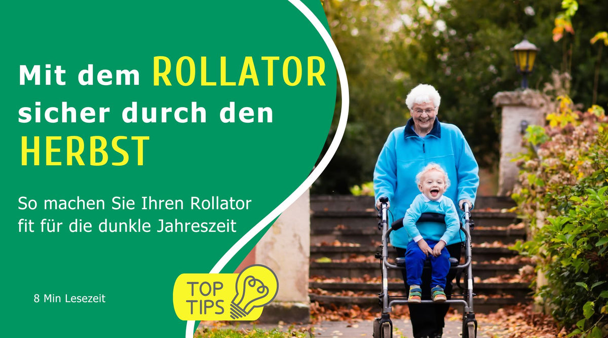 Mit dem Rollator sicher durch den Herbst | samedo.de – Samedo